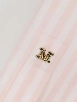 Max Mara Mxmaccenni Striped Cotton Shirt - Pink