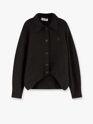 Attico Virgin Wool And Cashmere Blend Cardigan