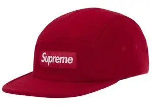 Supreme Wool Camp Cap - Red
