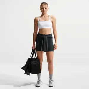 Nike Zenvy Strappy Light-support Padded Sports Bra - White