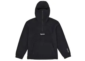 Supreme Polartec Face Mask Half Zip Hooded Sweatshirt - Black