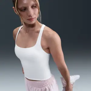 Nike Zenvy Light-support Sports Bra Tank Top - White