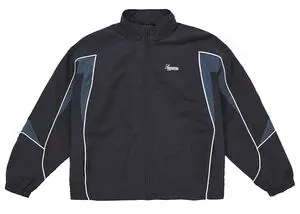 Supreme Contrast Piping Track Jacket - Black