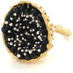ESIN AKAN Dance Of Stamens Medium Ring - Gold Plated