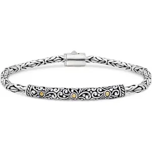 DEVATA Bali Filigree With Borobudur Chain Bracelet - Silver/gold