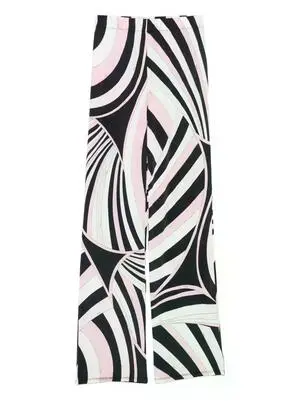 Emilio Pucci Iride Printed Trousers - Black