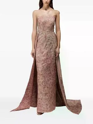 THA SEEN Sequin Embellished Maxi Dress