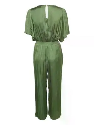 Maje Satin-effect Elastic-waist Jumpsuit