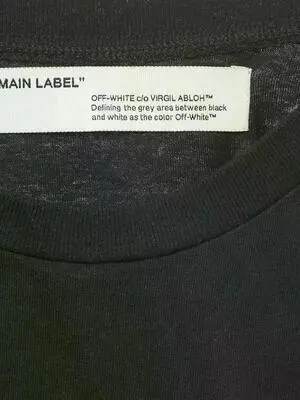 Off-White Cotton Logo-detail T-shirt - Black