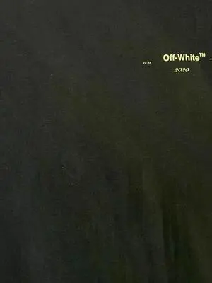 Off-White Cotton Logo-detail T-shirt - Black