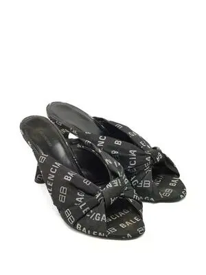 Balenciaga Logo-print Knot Mules