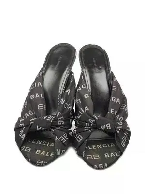Balenciaga Logo-print Knot Mules