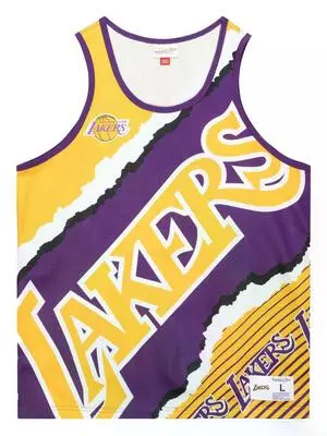 Mitchell & Ness Jumbotron 2.0 Nba Lakers Graphic Tank Top - Yellow