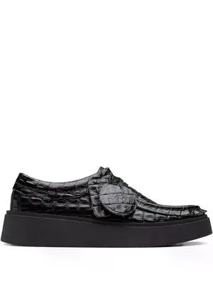 Clarks Croc Effect Derbys