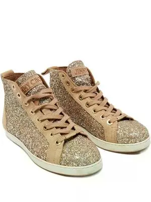 JIMMY CHOO Glitter High Top Sneakers