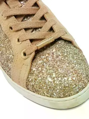 JIMMY CHOO Glitter High Top Sneakers