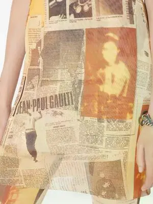 JEAN PAUL GAULTIER Journal-print Mini Dress