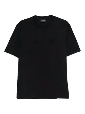 Emporio Armani Tonal-logo T-shirt - Black