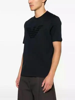 Emporio Armani Tonal-logo T-shirt - Black