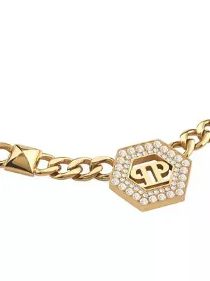 Philipp Plein Hexagon Studs Necklace