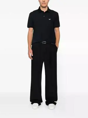 Emporio Armani Logo-embroidered Polo Shirt