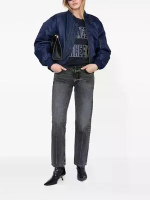 ANINE BING Logo-detail Sweatshirt - Blue