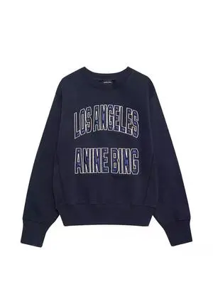 ANINE BING Logo-detail Sweatshirt - Blue