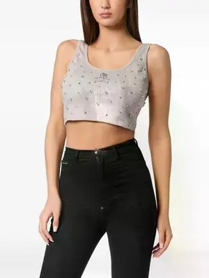 Philipp Plein Rhinestone-embellished Top