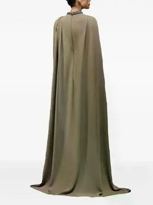 THA SEEN Beaded Embroidered Maxi Dress