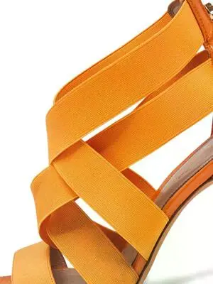 SERGIO ROSSI Sandals Elastic/leather - Orange