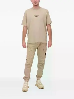 Stone Island 3100031 Tela Paracadute Stretch Cotton Cargo Pants - Neutrals