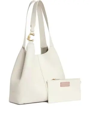 COCCINELLE Logo-plaque Shoulder Bag - White