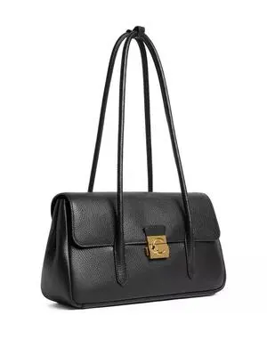 COCCINELLE Logo-buckle Shoulder Bag - Black
