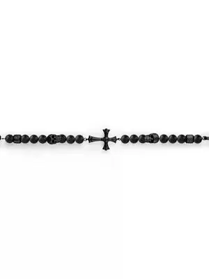 Philipp Plein Onyx Beads Bracelet