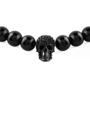 Philipp Plein Elite Skull Necklace - Black