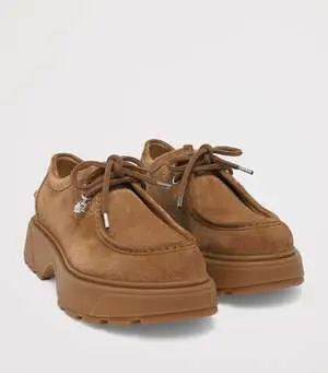 Alexander McQueen Suede Rover Derby Shoes