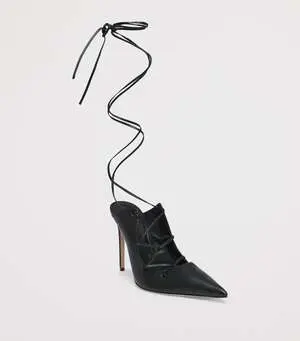 Alexander McQueen Leather Ghillie Pumps 105
