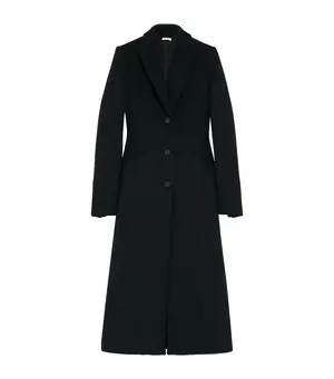 Alexander McQueen Wool Single-breasted Coat - Black