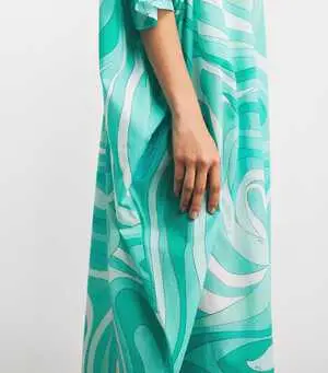 Emilio Pucci Cotton Marmo Maxi Kaftan