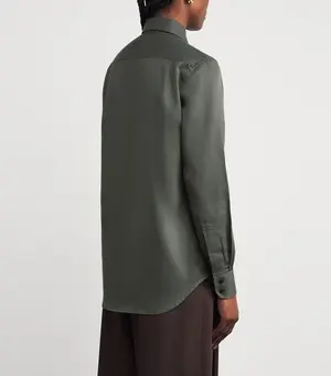 WITH NOTHING UNDERNEATH Cotton Oxford Boyfriend Shirt
