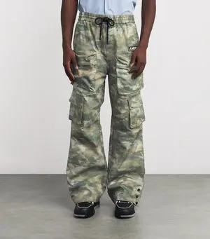 Amiri Cotton Camo Cargo Trousers