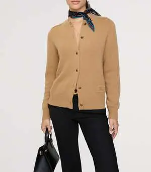 Burberry Cashmere Cardigan With Ekd Patch