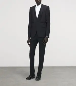 Alexander McQueen Wool Trompe-l'œil Blazer - Black