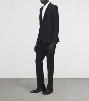 Alexander McQueen Wool Trompe-l'œil Blazer - Black