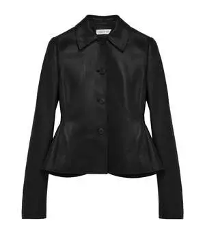 Alexander McQueen Leather Button-up Shirt