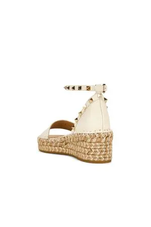 Valentino Garavani Rockstud Espadrille Sandal