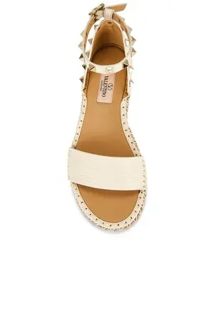 Valentino Garavani Rockstud Espadrille Sandal