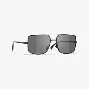 Chanel Pilot Sunglasses - Black