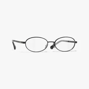 Chanel Oval Eyeglasses - Black