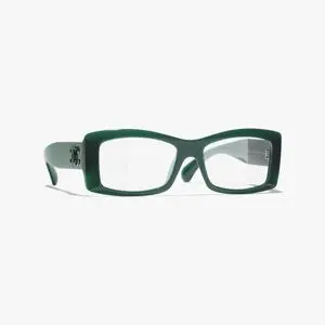 Chanel Rectangle Eyeglasses - Green